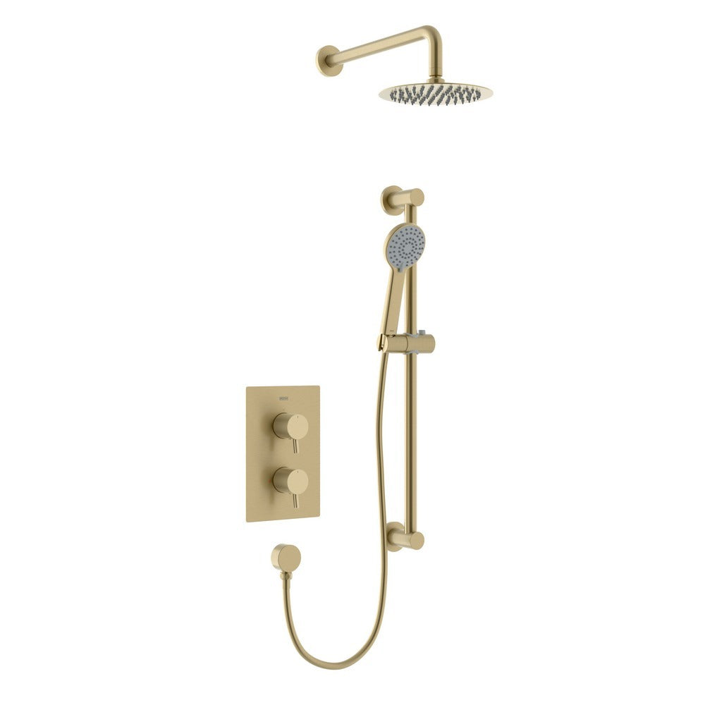 Bristan Apelo Brushed Brass Concealed Shower Pack | Low Prices ...